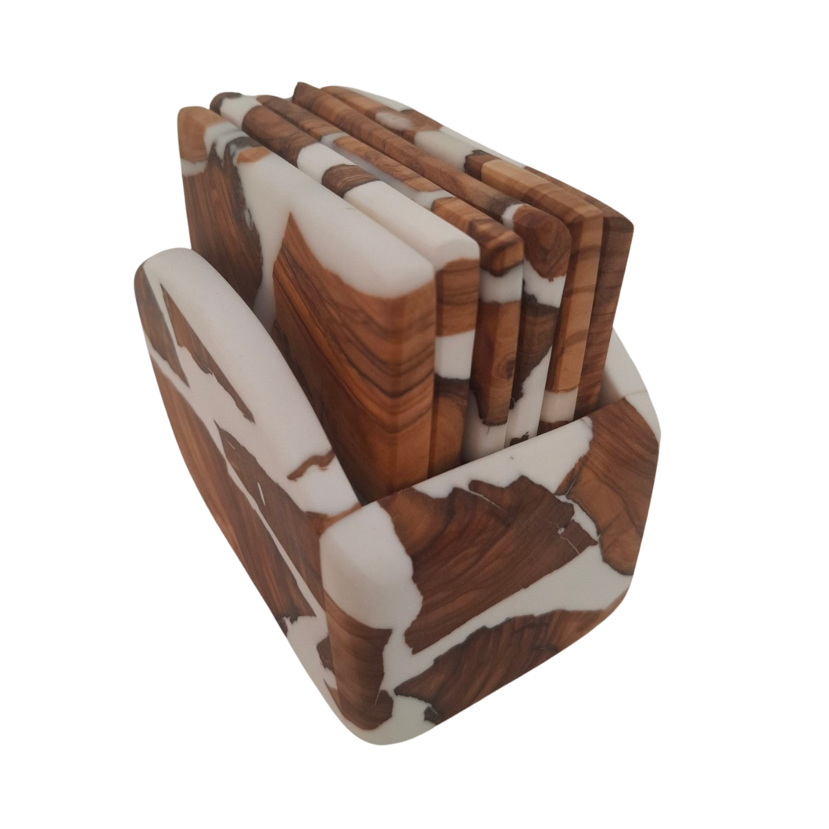 Elegant Resin Box with 6 Coasters for Stylish Home Decor | Olive Source ...